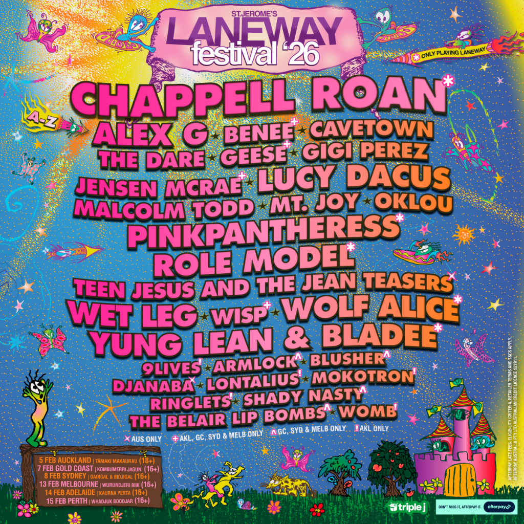 Laneway Festival’s 2026 lineup is out now! | Eventalaide
